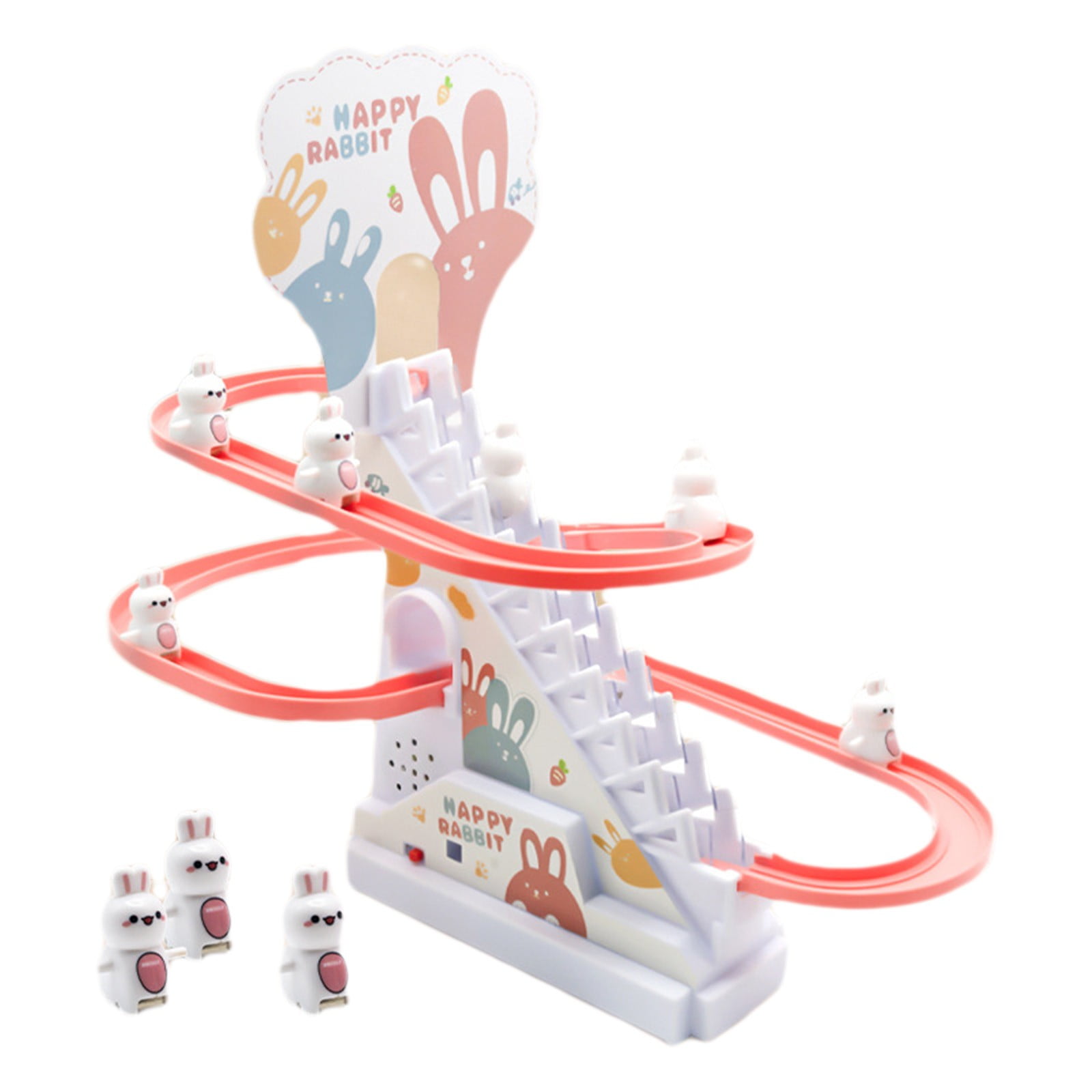 Automated Bunny Climbing Track Toy With Lights And Sounds For ...