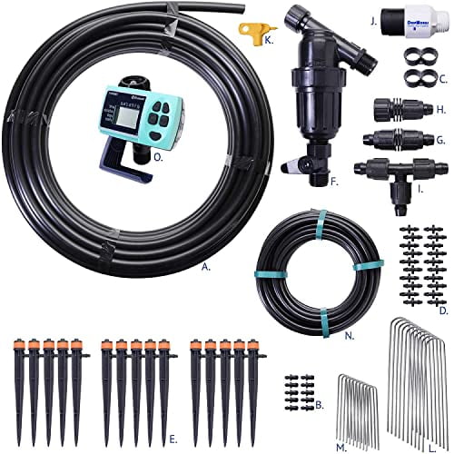 Automated Dripworks Premium/Customized Rose & Shrub Irrigation Kit for ...