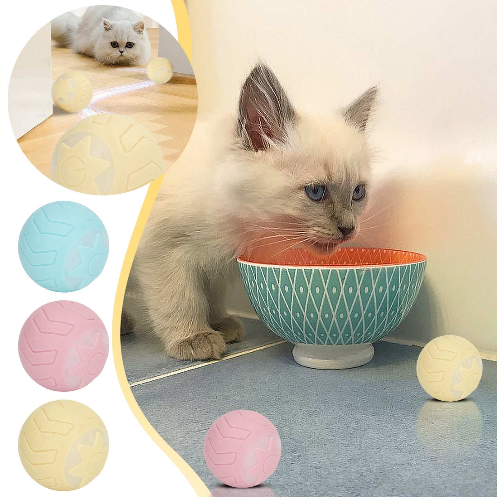 Automated Pet Dog Toy, Rotating Interactive Toy, ABS Plastic + Silicon ...