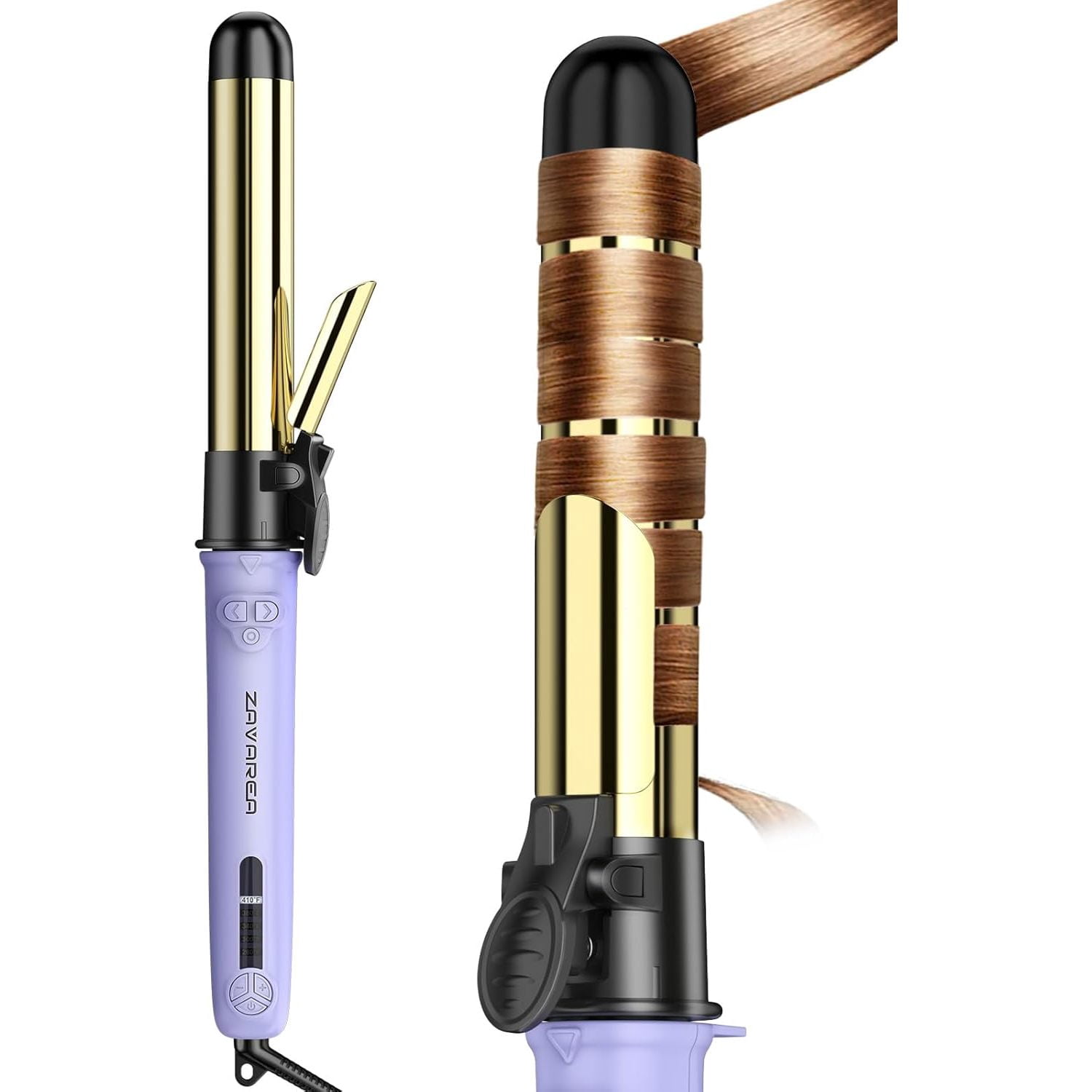 Automatic 1 1/4 Inch Self Rotating Curling Wand with Large Barrel for ...