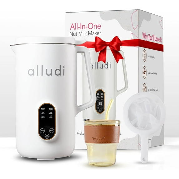 Automatic 10 in 1 Nut Milk Maker Machine 27 oz Homemade Coconut Oat ...