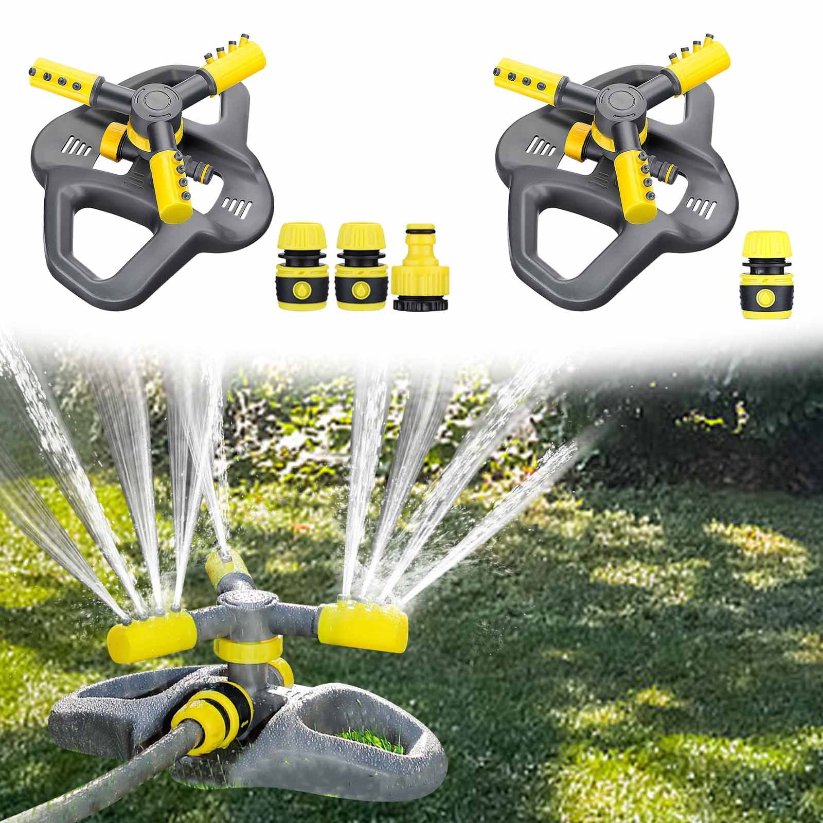 Automatic 360 Rotating Sprinkler Nozzle, Vegetable Garden Sprinkler ...