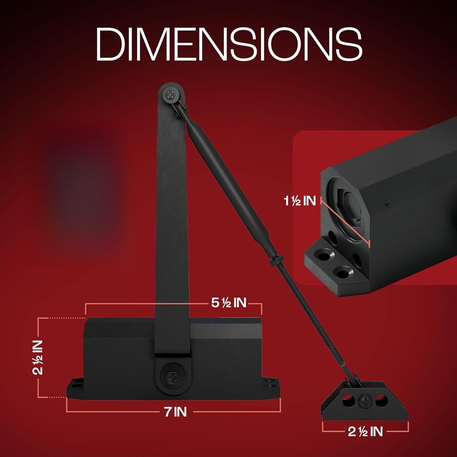 Automatic Adjustable Door Closers for Home | Soft Close, No Slam ...