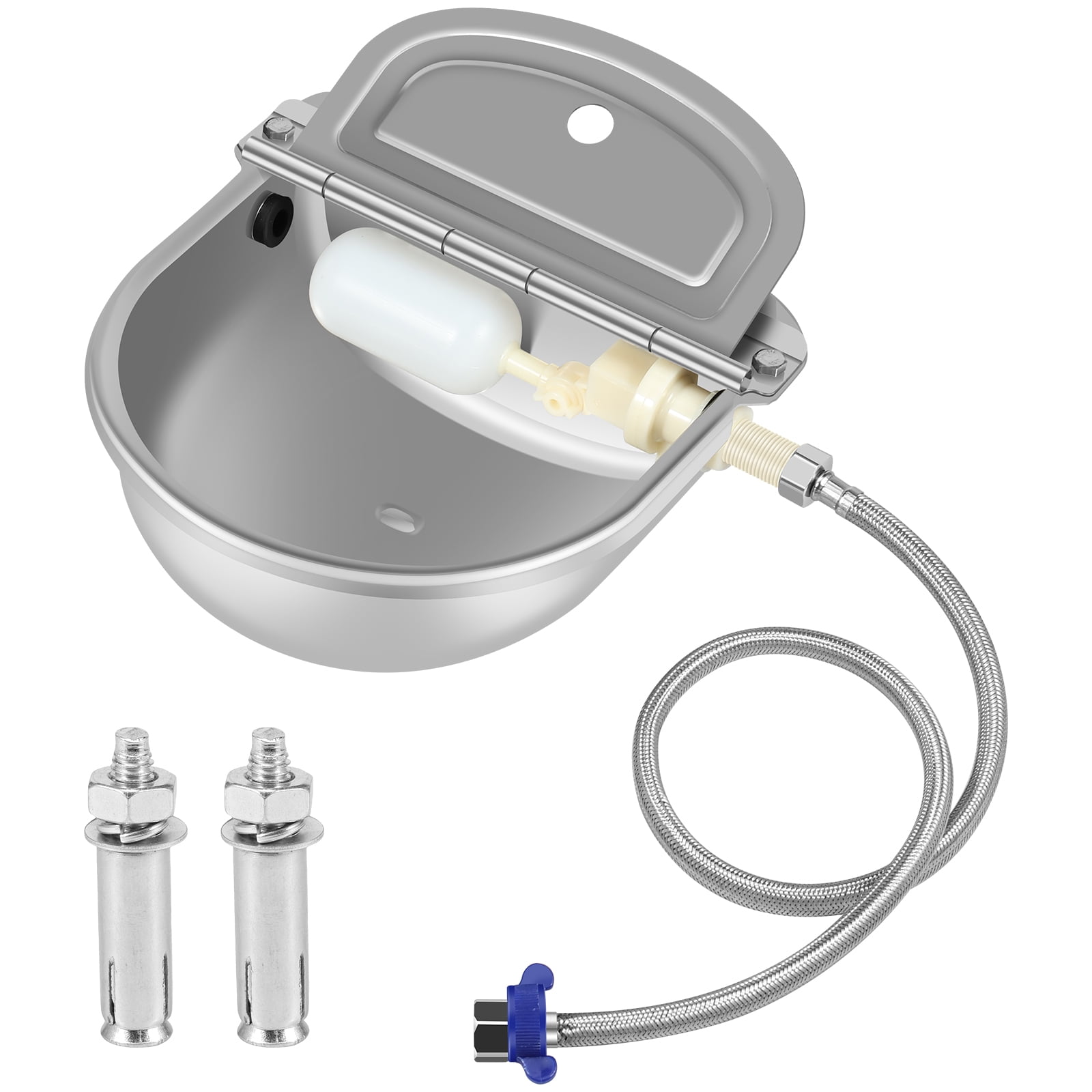 Automatic Animal Drinking Water Bowl Stainless Steel Waterer Feeder ...