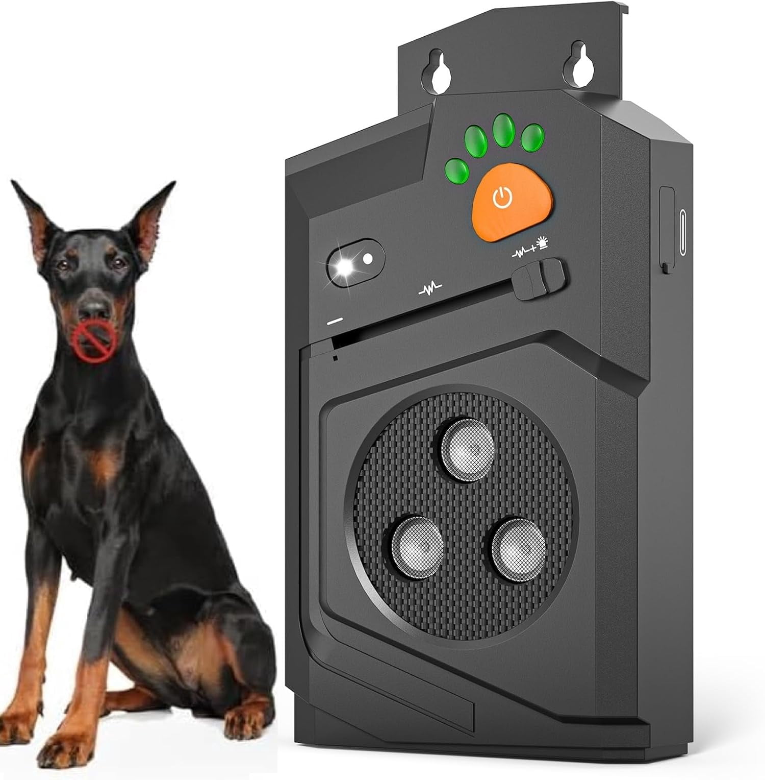 Automatic Anti Barking Device for Dogs, Bark Deterrent with 3 Emitters ...