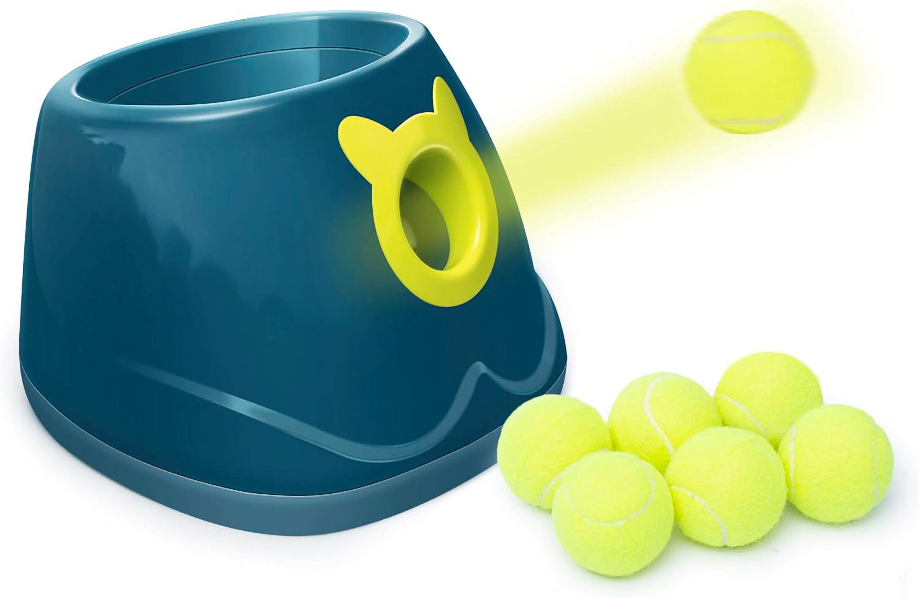 Automatic Ball Launcher, Adjustable Launch Distance, Including 6 2-inch ...