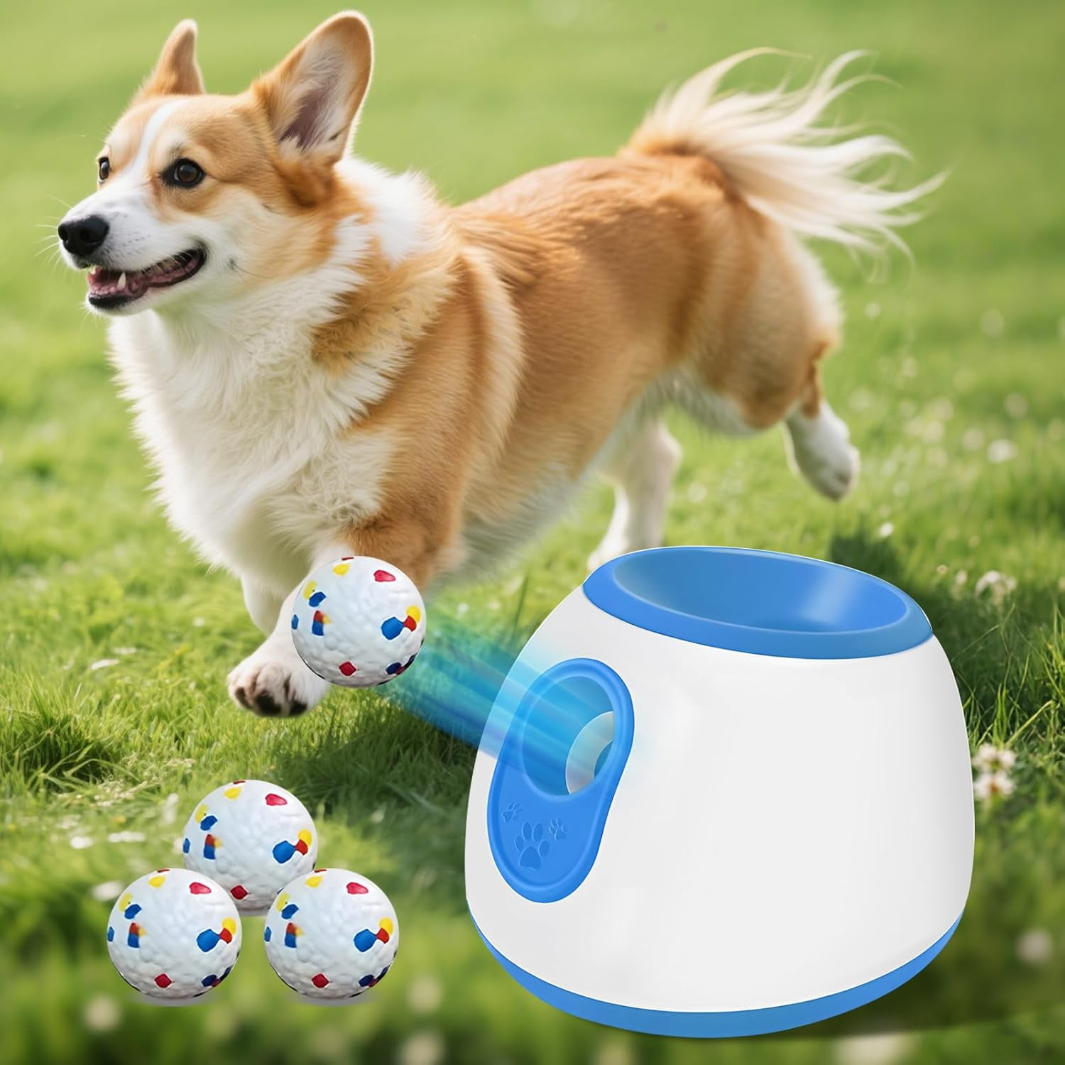 Automatic Ball Launcher for Dogs - 2025 Upgraded Thrower Machine with 3 ...