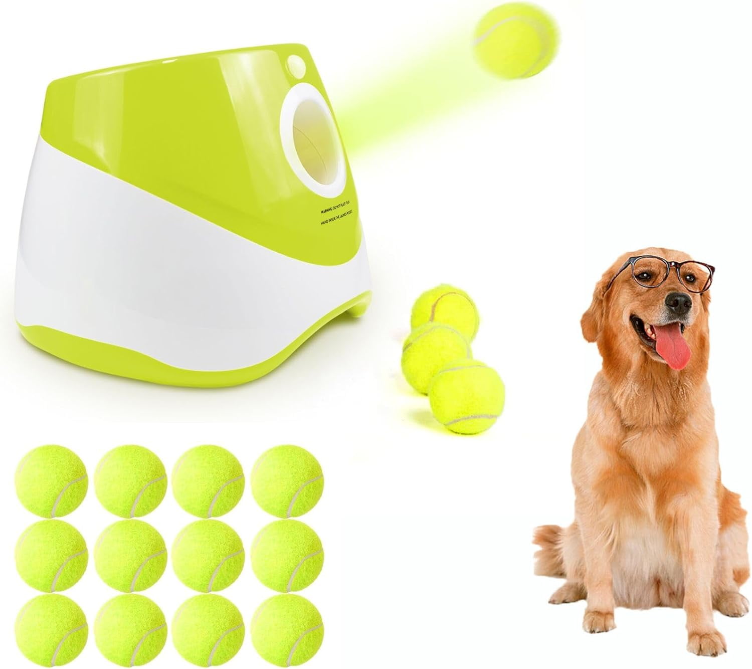 Automatic Ball Launcher for Dogs ，Interactive Dog Ball Thrower ...