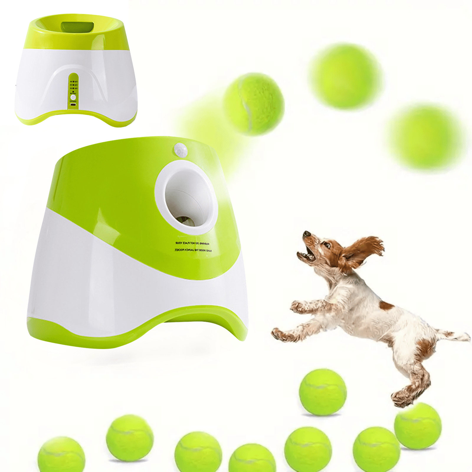 Automatic Ball Launcher for Dogs Tennis, Feeder Ball Launcher Dog Toy ...