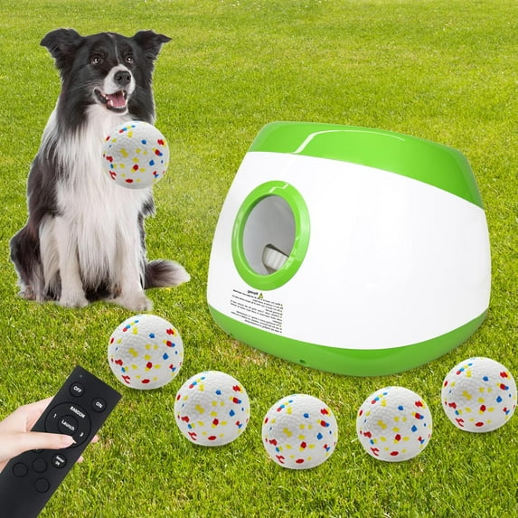 Automatic Ball Launcher, Upgraded Interactive Balls Thrower with 3 ...