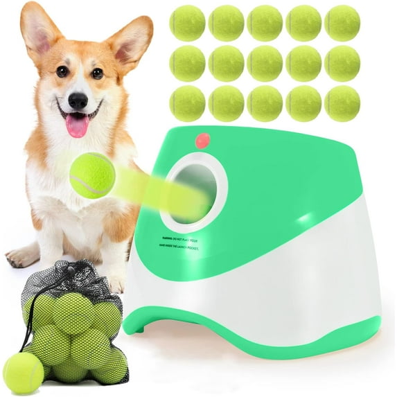 Automatic Ball Launcher for Small Dogs, Ball Thrower,10-30 Ft, Indoor ...