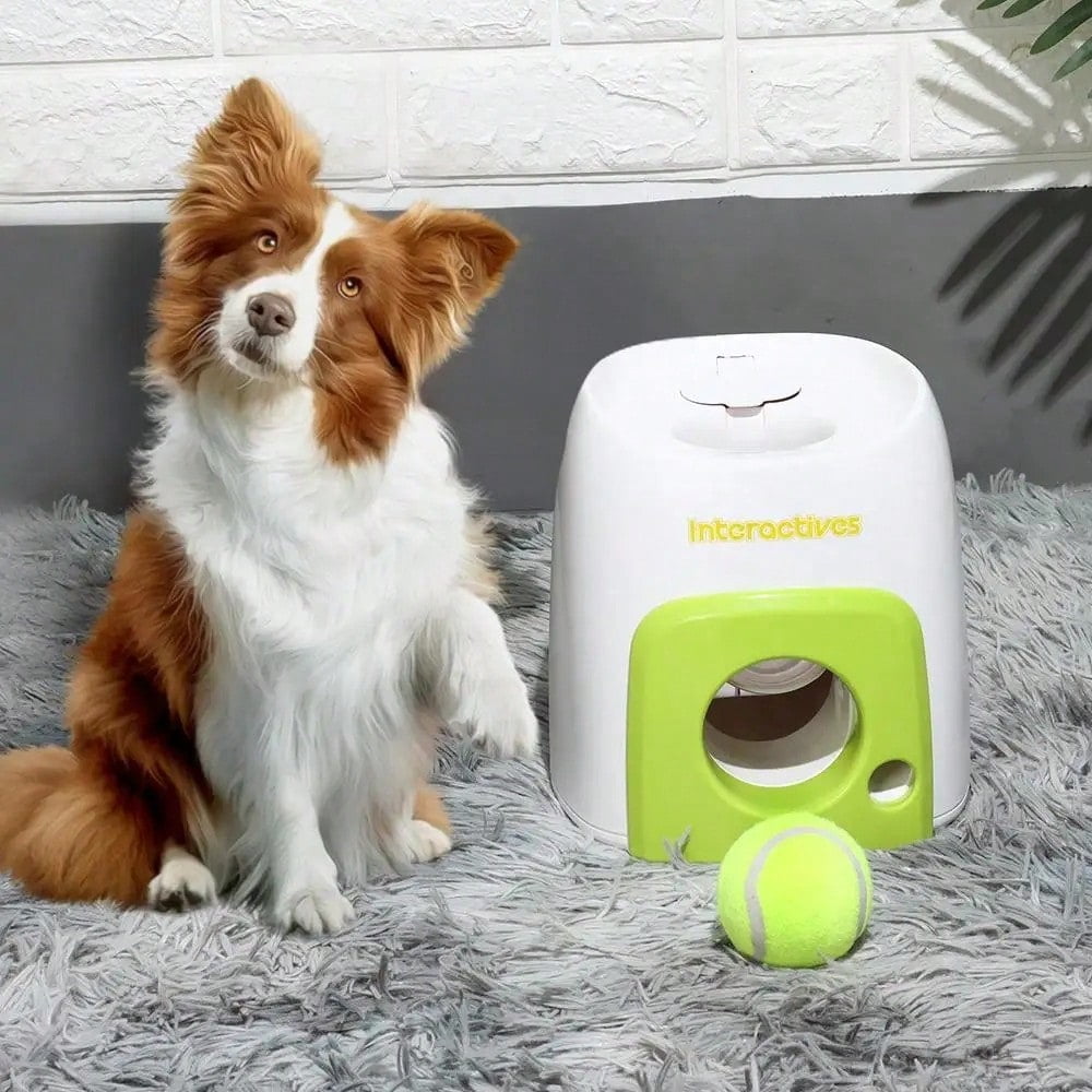 Automatic Ball Launcher with Treat Dispenser – Interactive Tennis ...