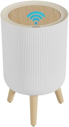 Automatic Bathroom Small Trash Can with Lid, 2.38 Gal Motion Sensor ...