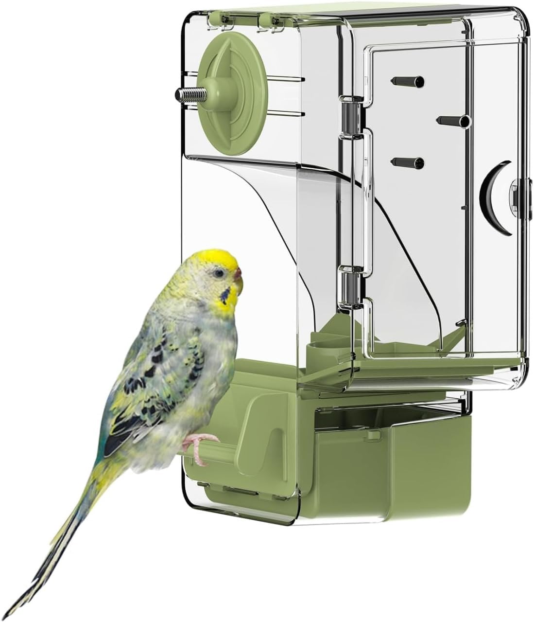 Automatic Bird Feeder, Bird Cage Feeder with Perch Multi-Functional ...