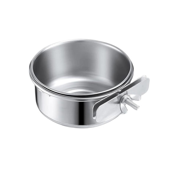 Automatic Bird Feeder Cup in Stainless Steel for Parrots Myas and Small ...