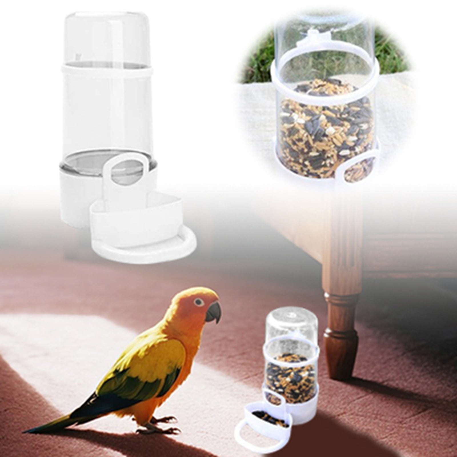 Automatic Bird Feeder and Water Dispenser System for Parrots Ideal Cage ...
