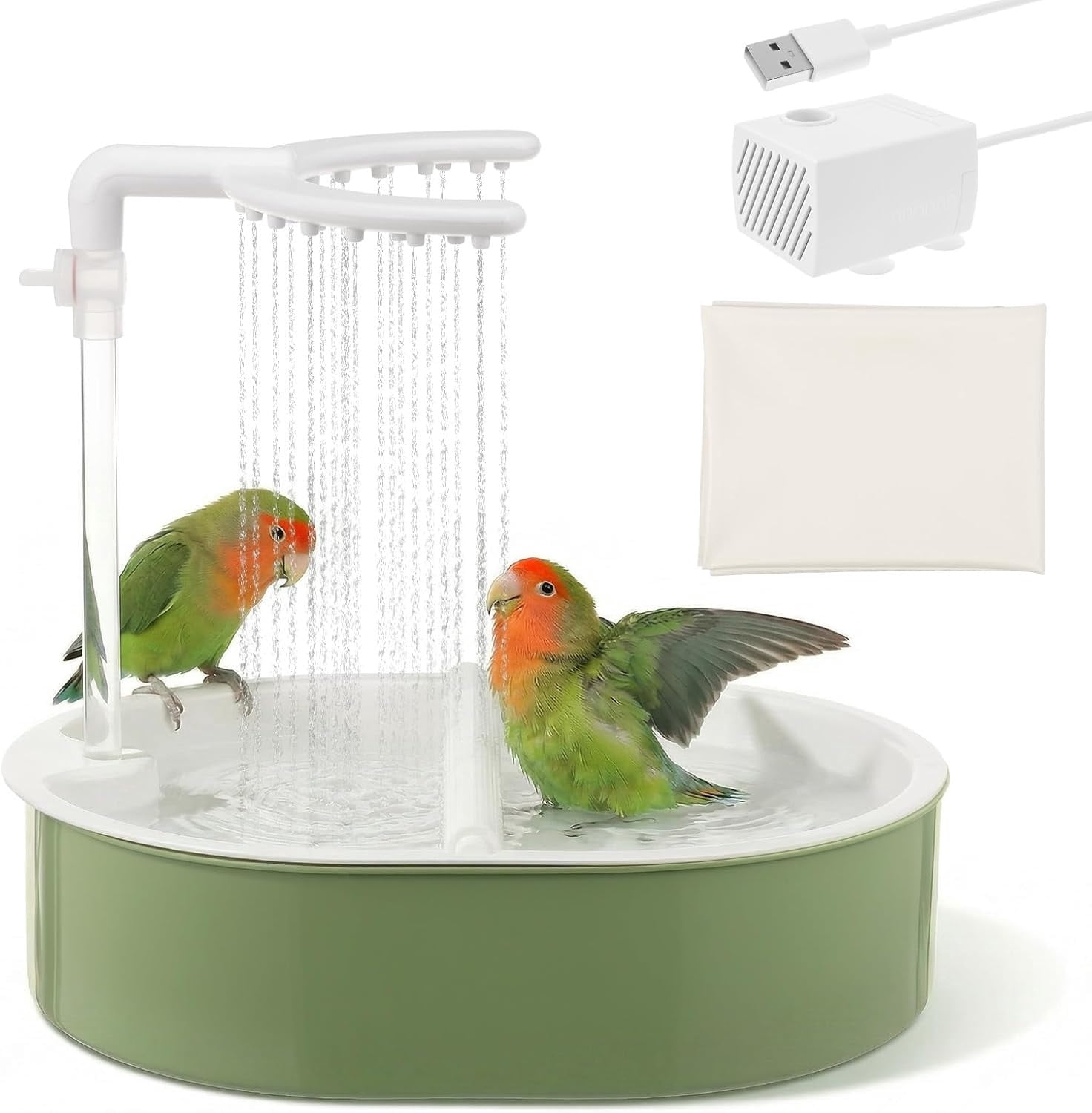 Automatic Bird Shower With Circulating Faucet Bath Bathtub For Indoor ...