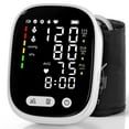 Automatic BP and Heart Rate Monitor, Voice Broadcast, Large Cuff, Home ...