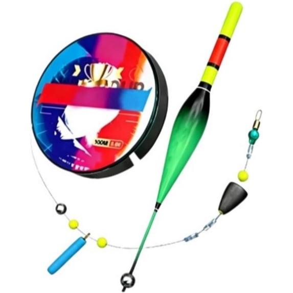 Automatic Bobber Fishing Line Set, 100M Pre-Tied Fishing Line Set with ...