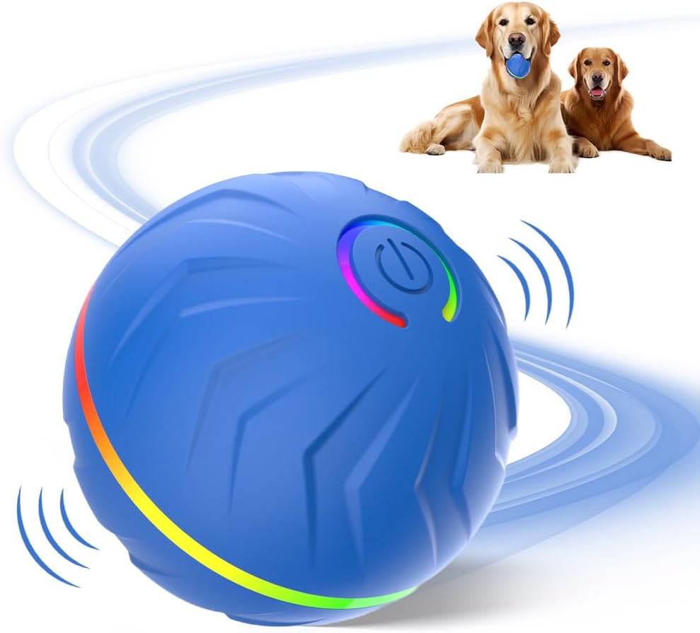 Automatic Bouncing Ball Toy for Dog, Automatic Moving Cat Ball Toy ...