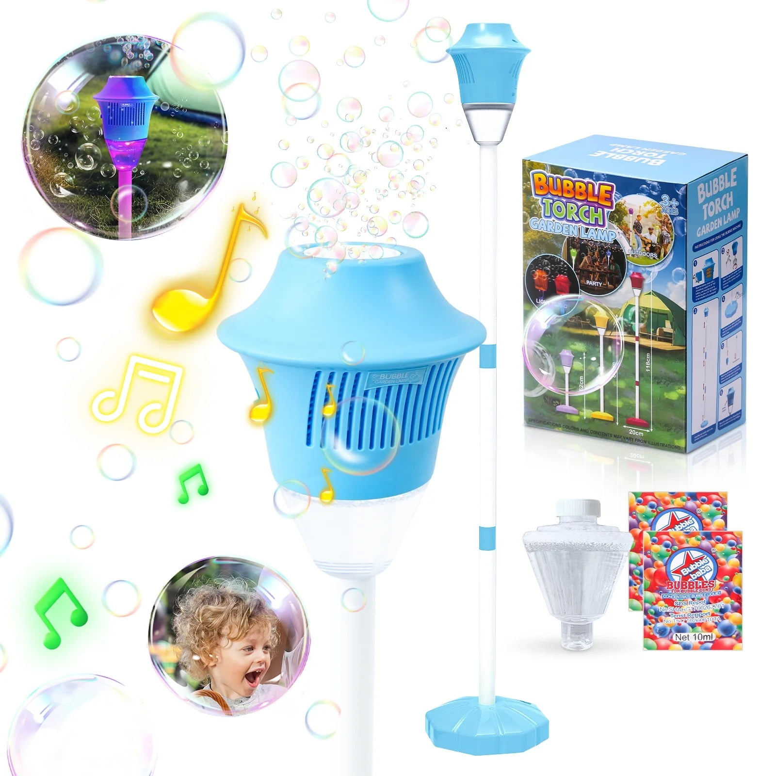 Automatic Bubble Machine for Kids – Battery Powered Bubble Maker with ...
