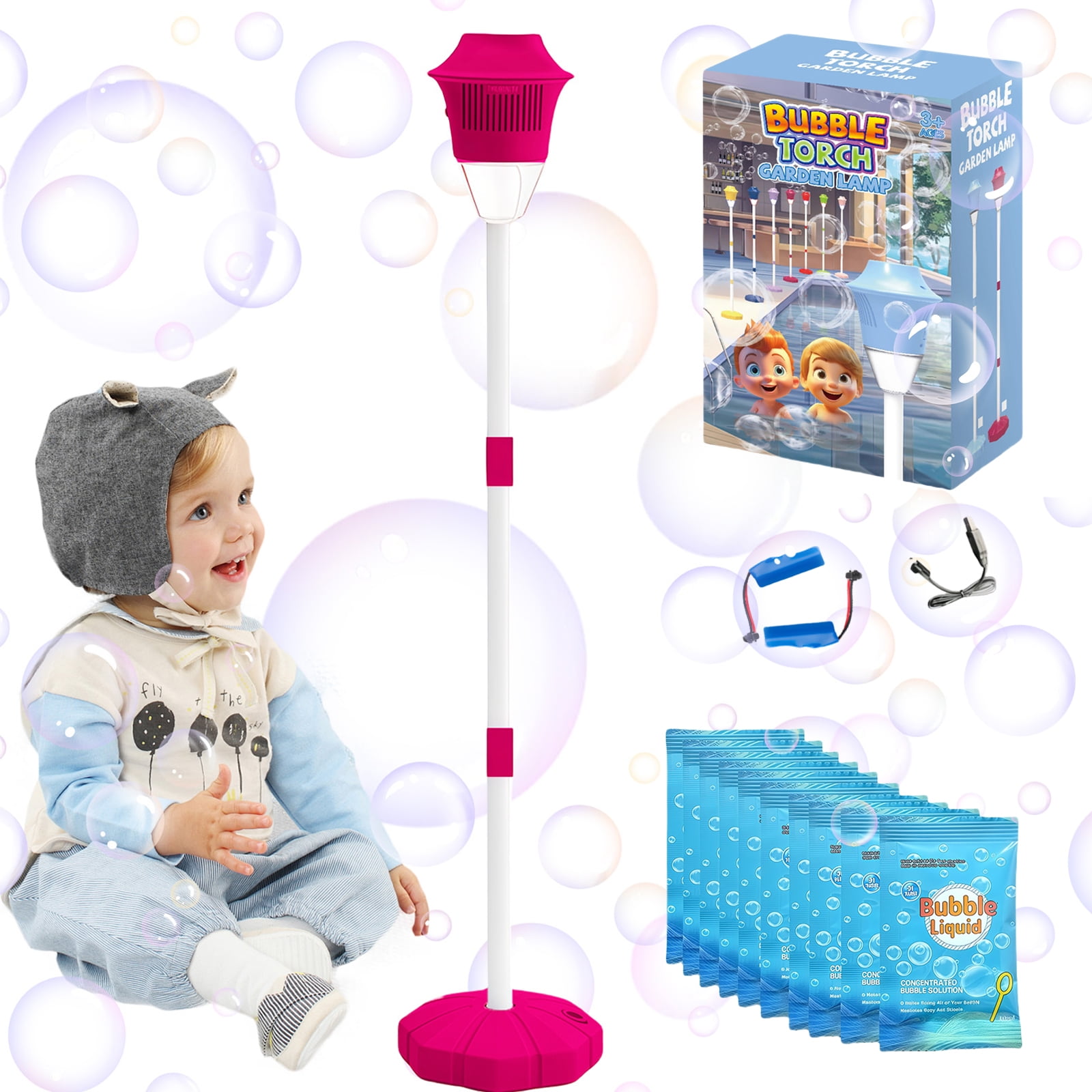 Automatic Bubble Machine, Outdoor Vertical Bubble Machine with ...