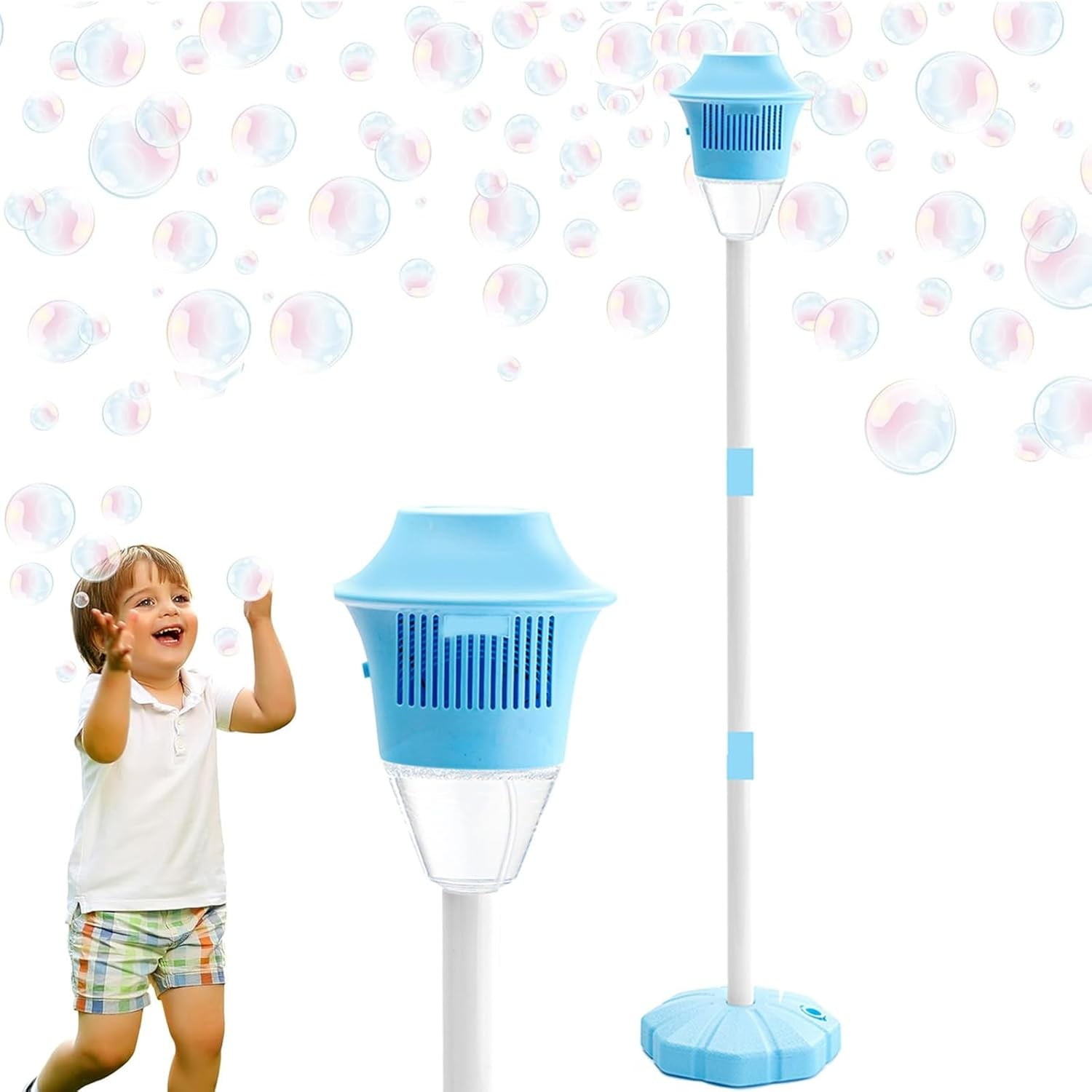 Automatic Bubble Torch Garden Lamp, Automatic Bubbles Machine, 47 Inches Rechargeable Outdoor ...