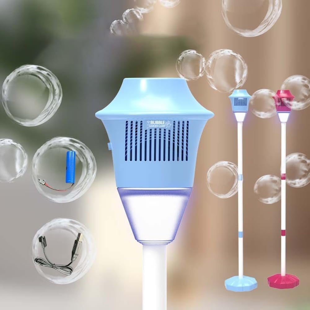 Automatic Bubble Torch Garden Lamp, Rechargeable Outdoor Torch Bubble ...