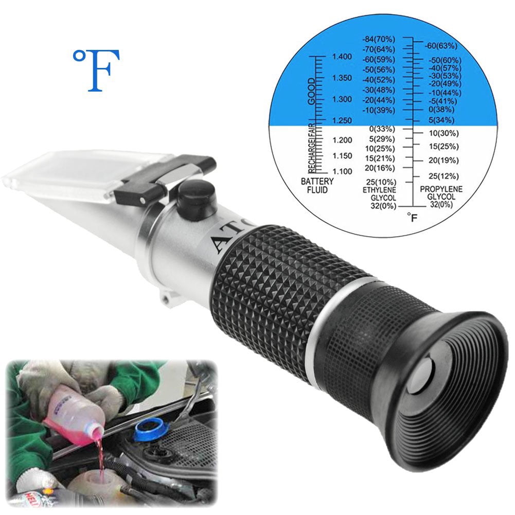 Automatic Car Vehicle Battery Antifreeze Fluids Refractometer Glycol ...