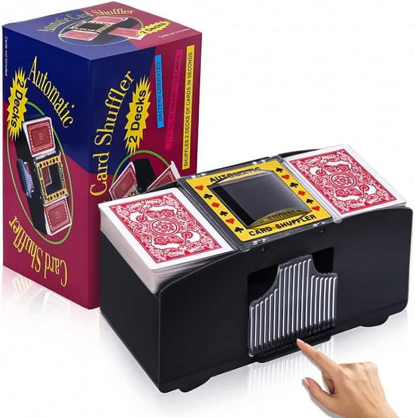 Automatic Card Shuffler 1/2/4/6 Decks, Electric Battery-Operated ...