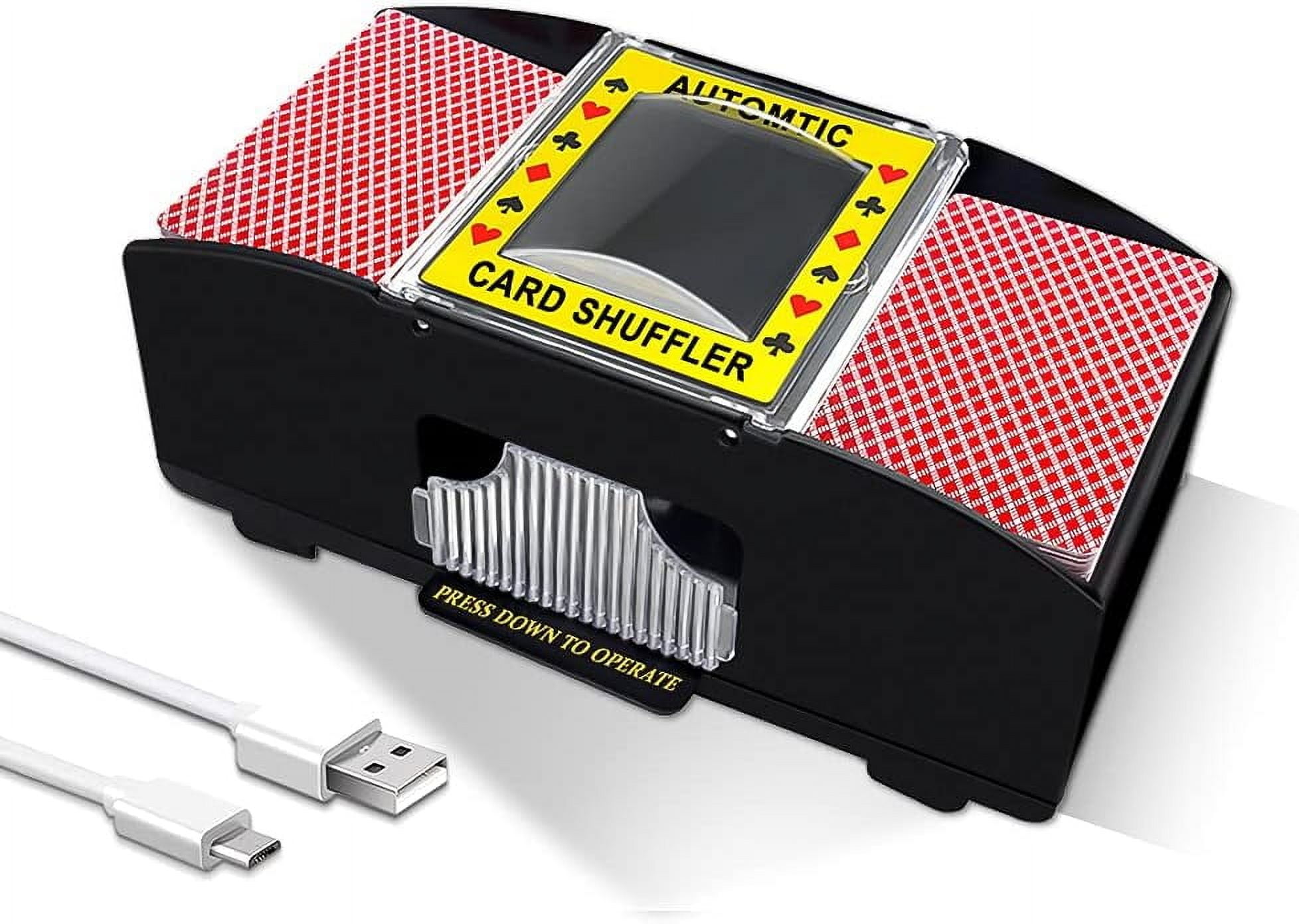 Automatic Card Shuffler 1-2 Decks - Battery&USB Powered Electric ...