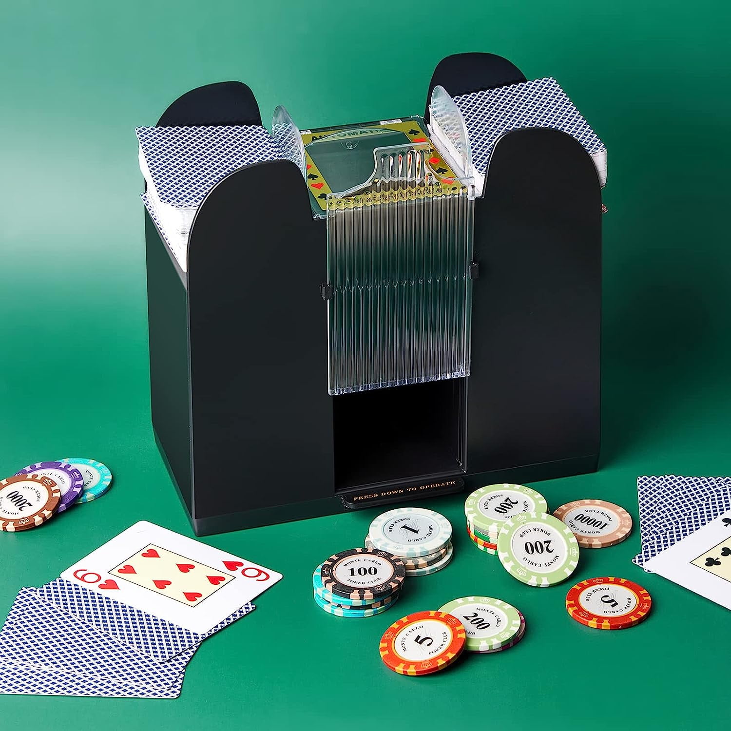 Automatic Card Shuffler, Electric Card Shuffler (6 Decks) - Walmart.com