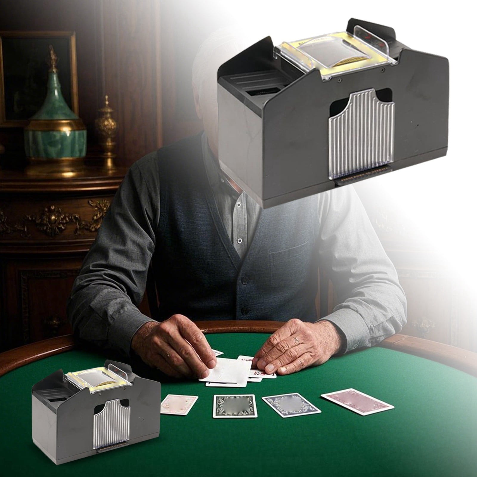 Automatic Card Shuffler For Poker Texas Hold'em Mahjong Compatible ...