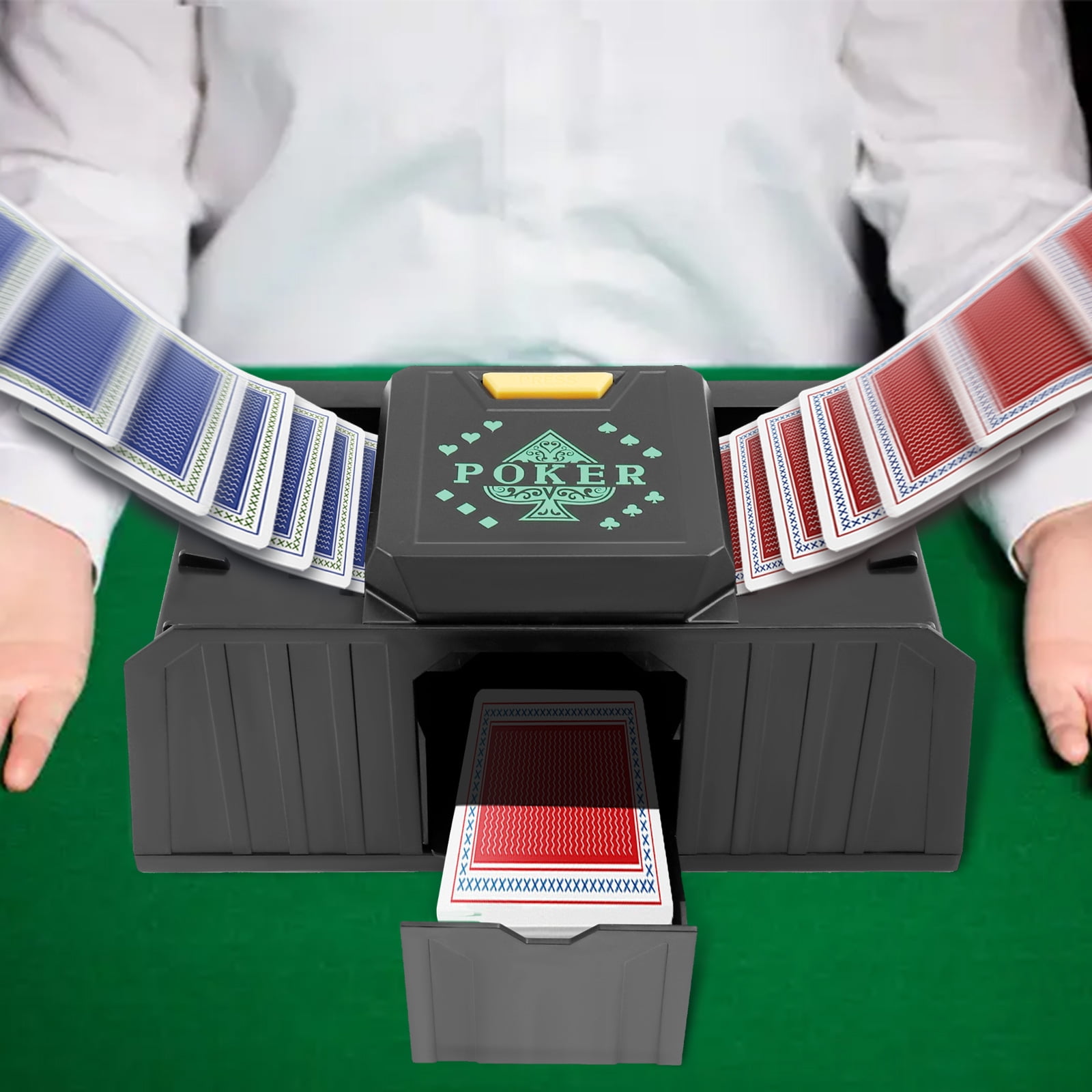 Automatic Card Shuffler U Shape Slot Electric Shuffling Machine ...