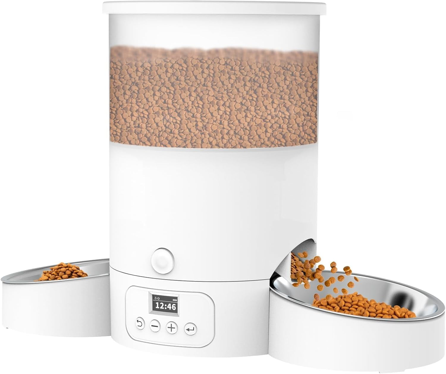 Automatic Cat Feeder for 2 Cats, 3L Cat Food Dispenser Auto Cat Feeder ...