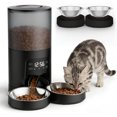 Automatic Cat Feeder for 2 Cats, 6L Timed Cat Food Dispenser with 2 ...