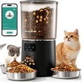 Automatic Cat Feeder for 3 Cats, 6L/25 Cup Food Dispenser with Strong ...