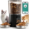Automatic Cat Feeder for 3 Cats, 6L/25 Cups Smart WiFi Pet Feeder ...