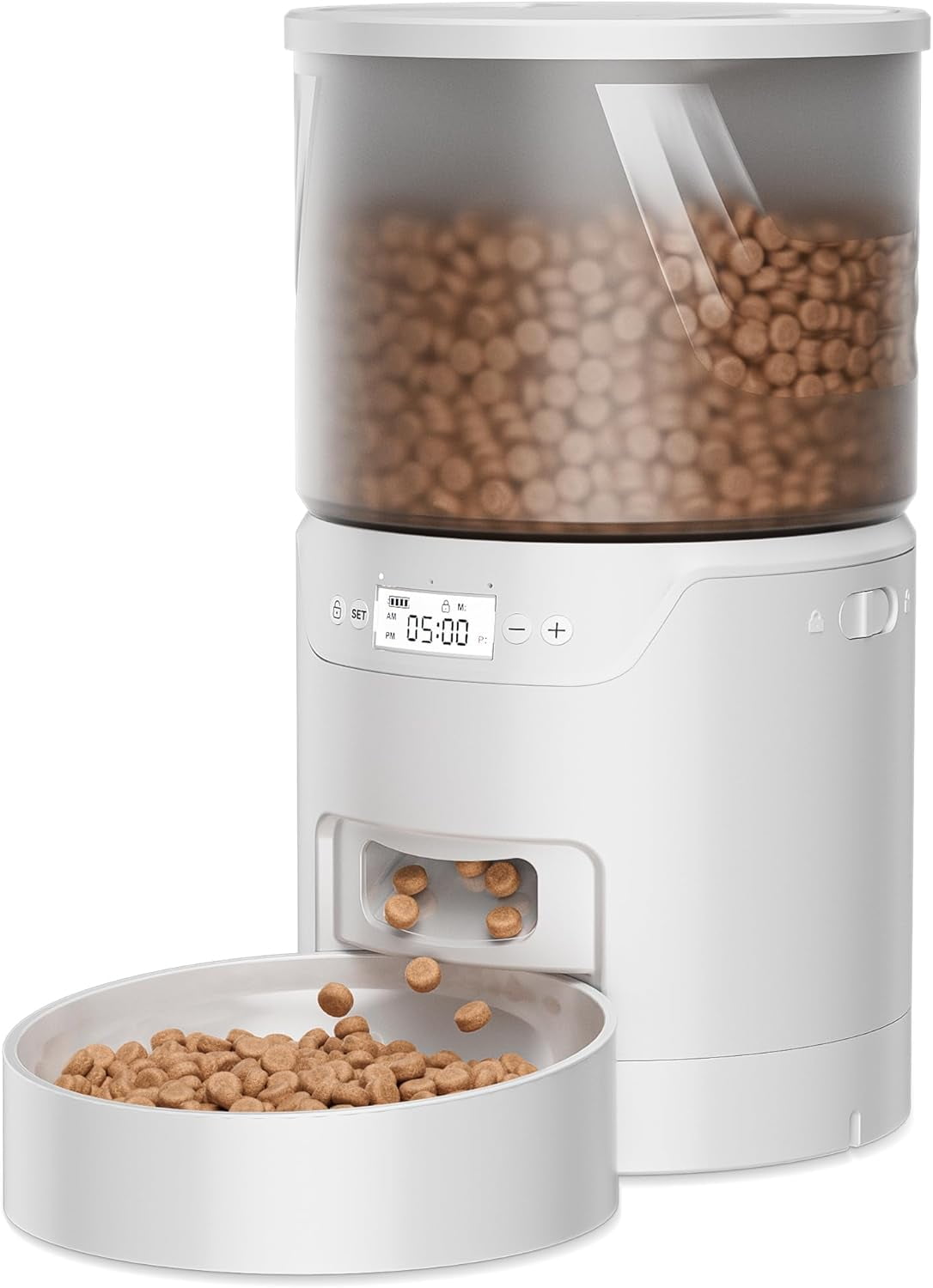 Automatic Cat Feeder: 3L Auto Food Dispenser with Timed Feeding| 6 Meal ...