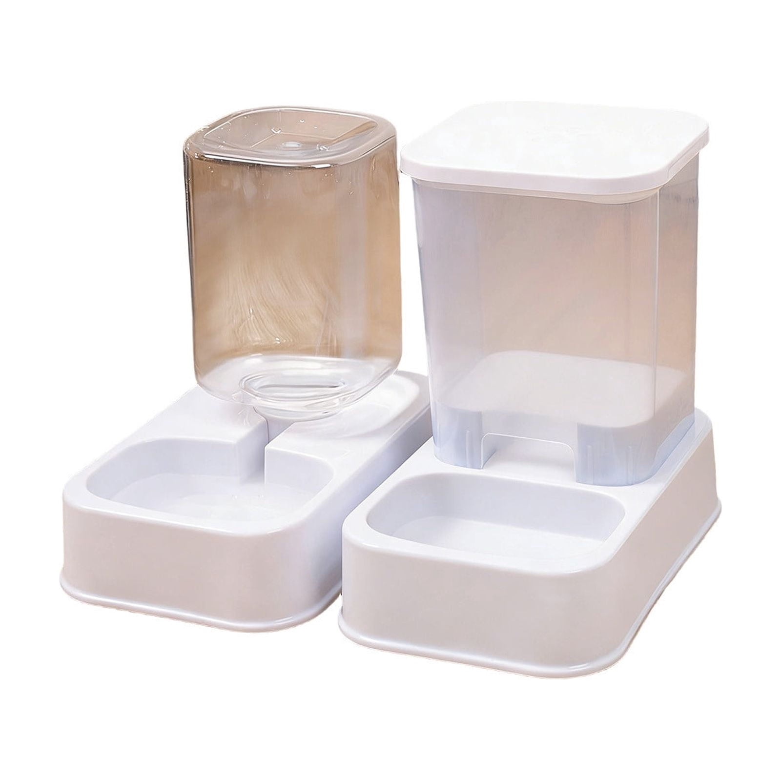 Automatic Cat Feeder, Gravity Food and Water Dispenser Bowl for Dogs ...