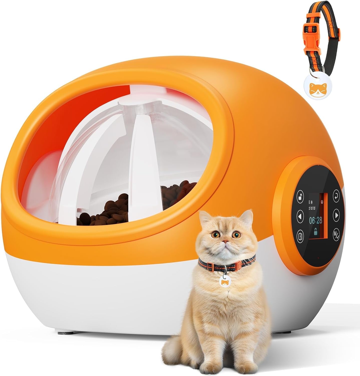 Automatic Cat Feeder, RFID Cat Feeder with Collar Sensor, Timed Auto ...