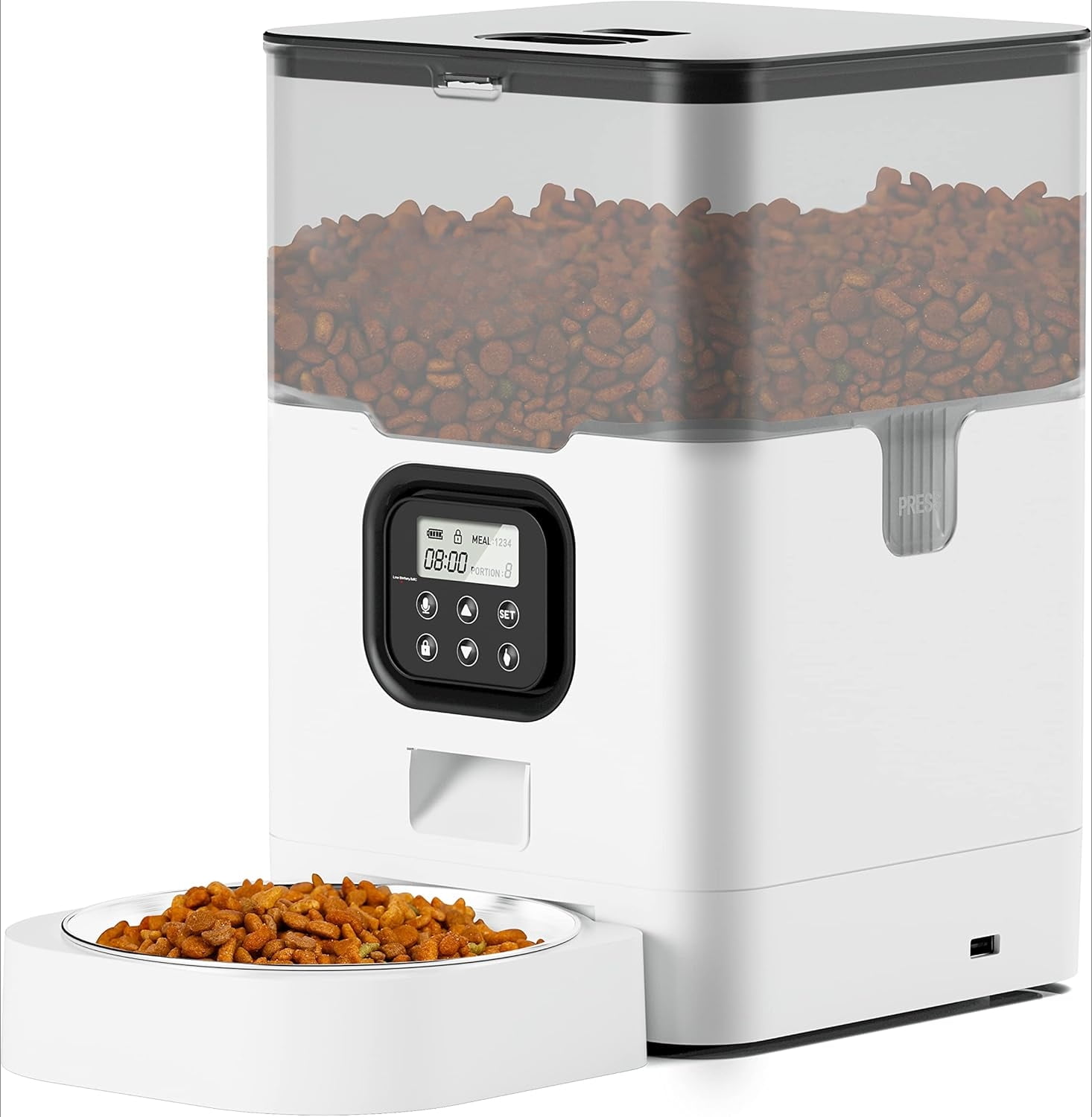 Automatic Cat Feeder - Timed Feeder for Cats and Dogs with Dry Food ...
