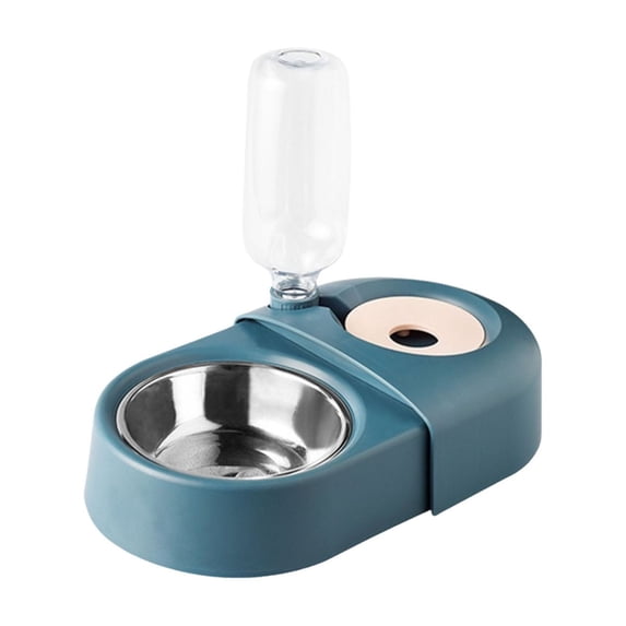 Automatic Cat Feeder and Water Dispenser Set with Stainless Steel Bowls ...