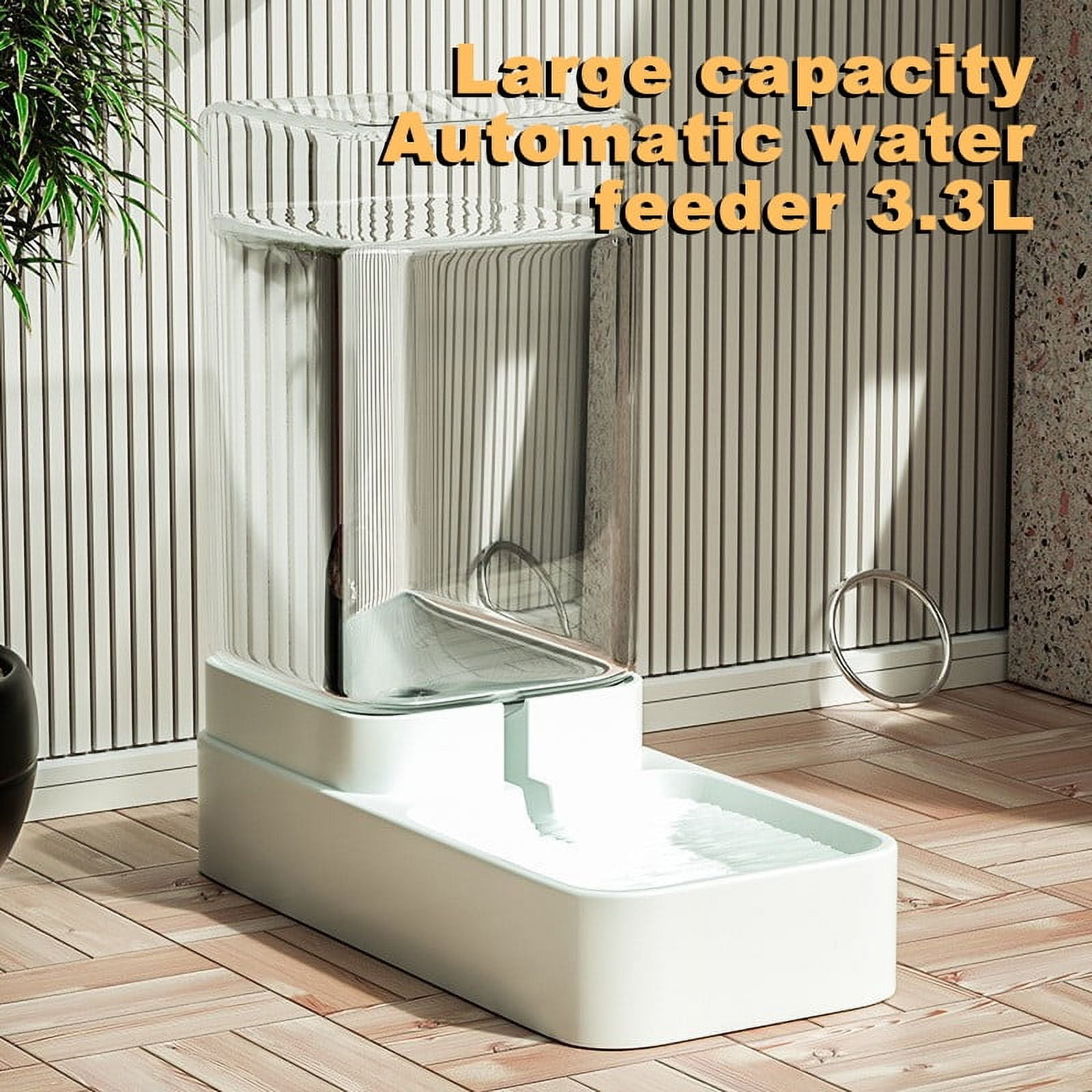 Automatic Cat Feeder & Water Dispenser with Gravity Food Storage ...