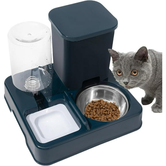2 in 1 Automatic Pet Feeder and Water Dispenser Gravitys Food Water ...