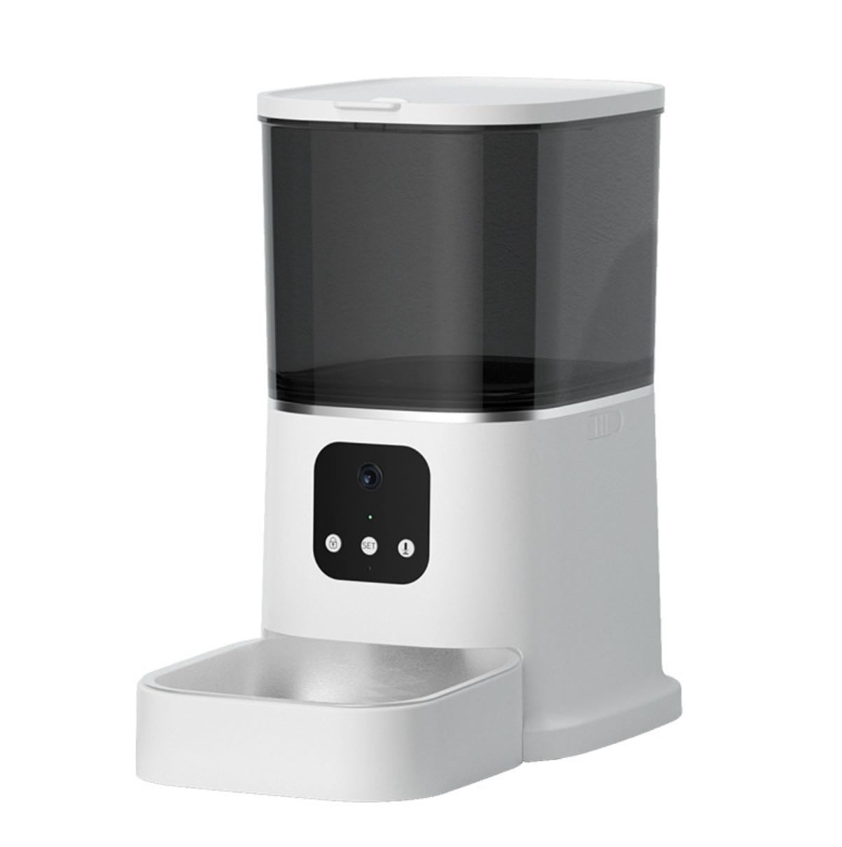 Automatic Cat Feeders with Pet Camera for Dog and Cat, 6L Programmable ...