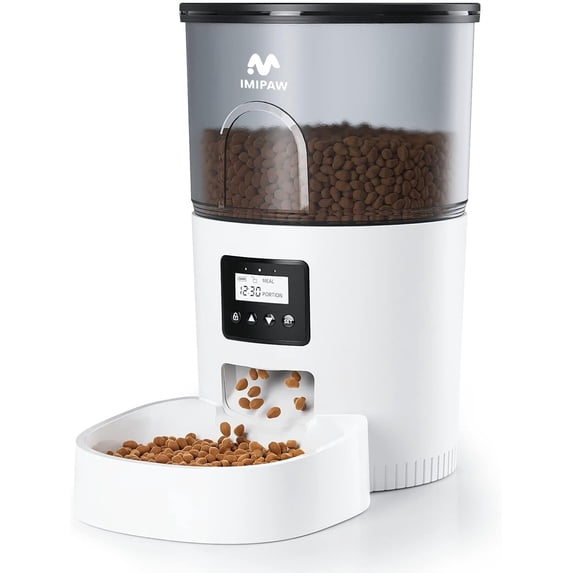Automatic Cat Feeders, Timed Cat Dry Food Dispenser with Desiccant Bag ...