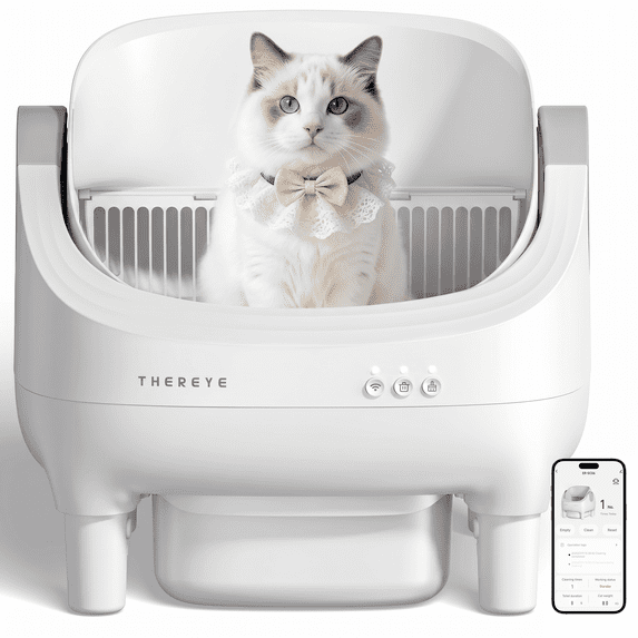 Osoeri Self Cleaning Cat Litter Box, Automatic Litter Box Self Cleaning ...