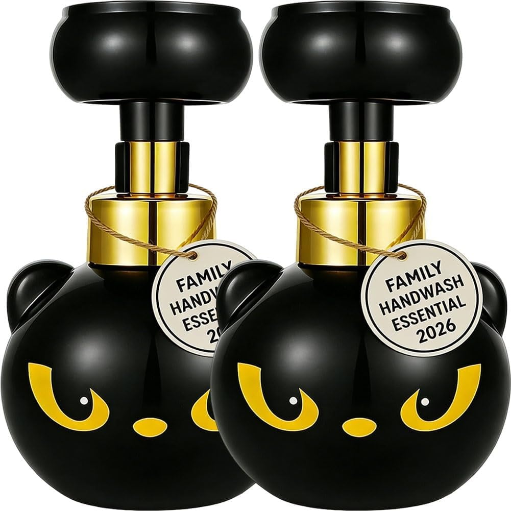 Automatic Cat Paw Soap Dispenser – Black Foaming Pump Bottle ...