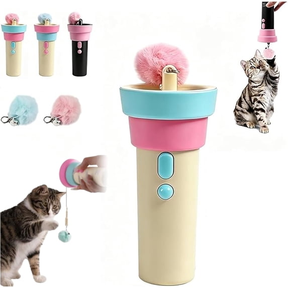 Automatic Cat Teaser Launcher, Electric Interactive Cat Wand Toy with ...